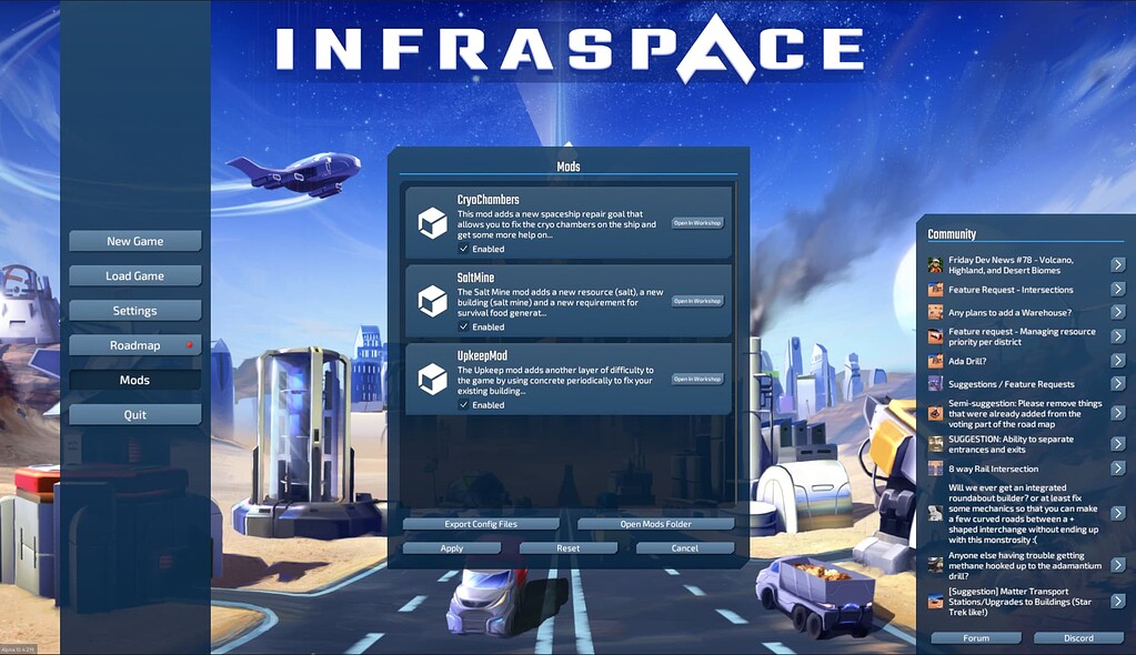 Introduction to InfraSpace Modding - InfraSpace Mods - Dionic Software Forum
